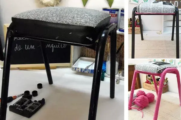 Nuevos aires para un banquito de cocina - Ohlalá